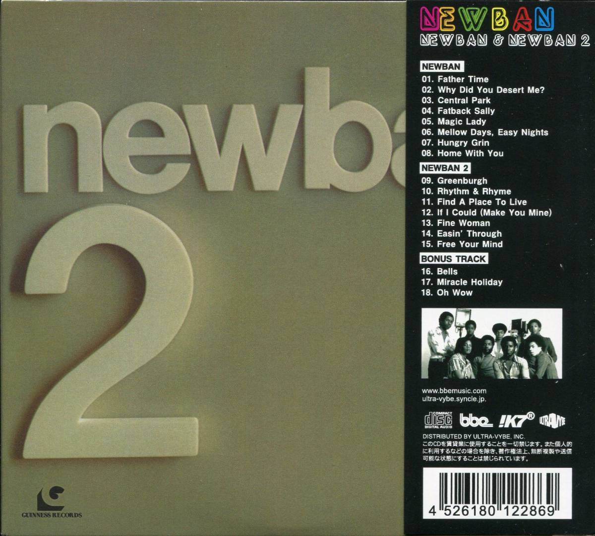Rare Groove/Jazz Funk/ファンク NEWBAN / Newban 1977 + ''2'' 1977 2LP on 1CD ...
