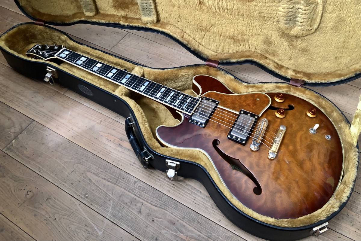 銘機 YAMAHA SAS-Ⅰ SAS-1 初期モデル mod仕様/キルテッドマホガニー材ボディ/純正ハードケース 検 CASIOPEA 野呂 ...