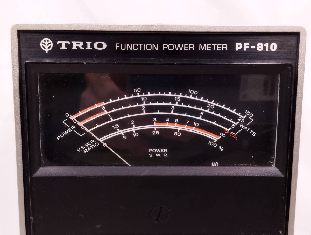 外観良好 TRIO PF-810 POWER METER 5W/25W/150W 通過型電力計 1.8 200MHz SWR計 現状品 ...