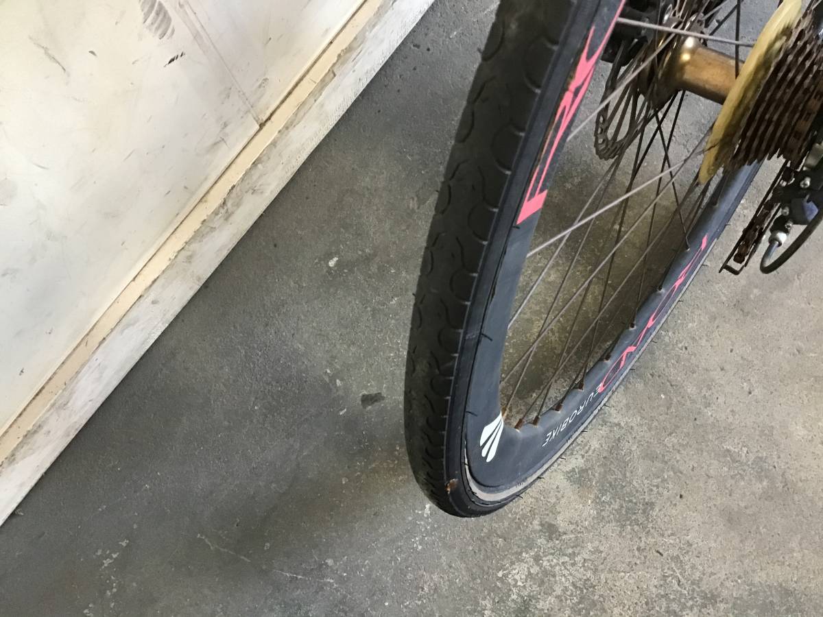 岐阜発 ロードバイク/EUROBIKE XC760/2×8段変速/ハンドル劣化有り/サビ傷汚れ有り/走行確認済/自転車/現状品 R5.5/15 ...