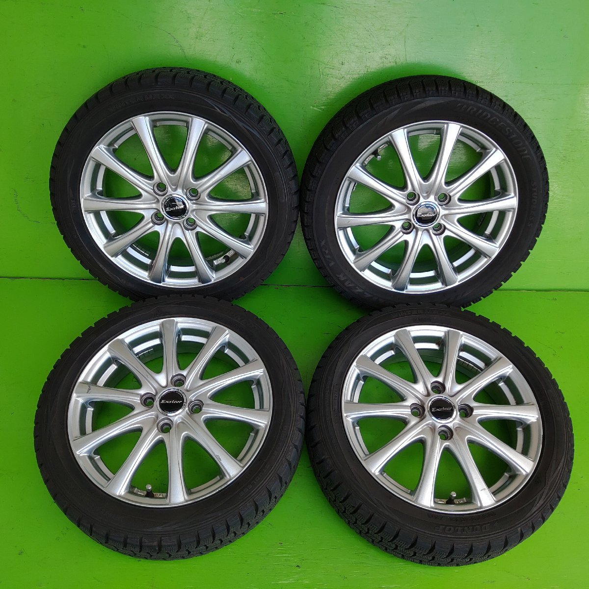 15793 ホットスタッフ EXSTEER 15x4.5J +45 PCD100 4穴 ダンロップ3本 / ブリジストン1本 165/55R15(スタッドレスタイヤ)｜売買されたオークション ...