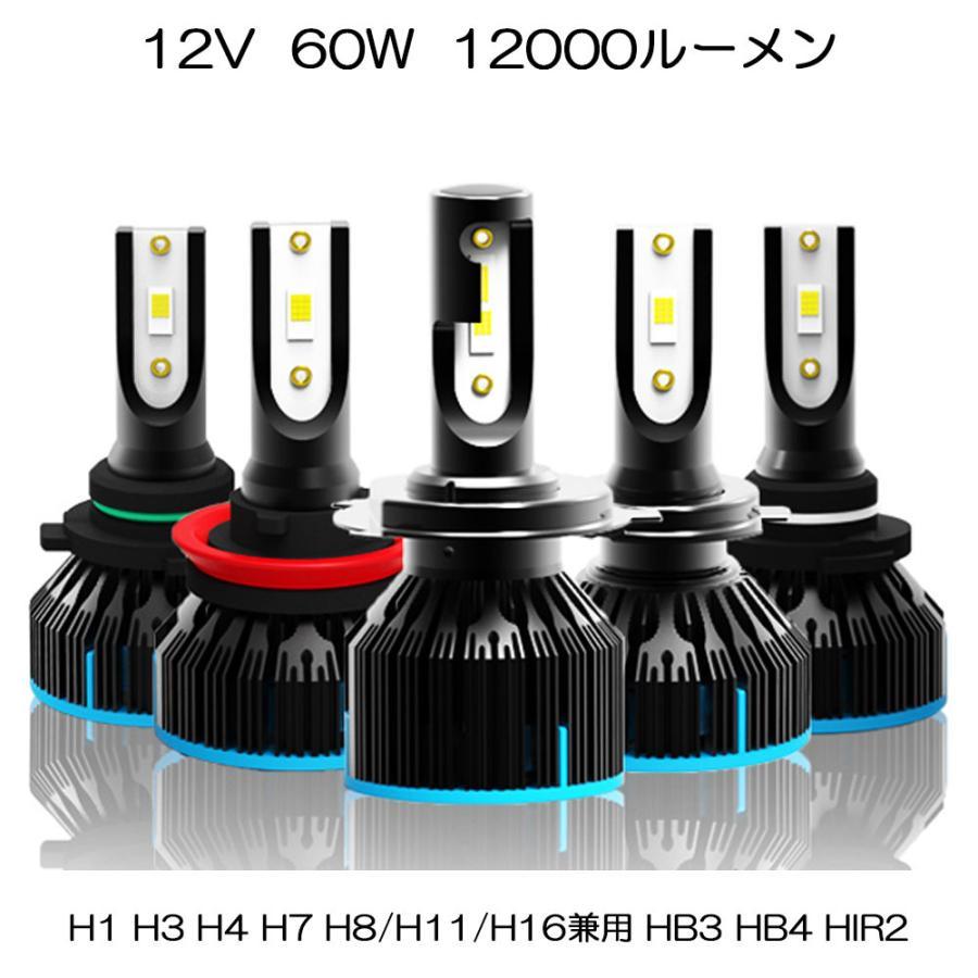 LEDヘッドライト S6 フォグランプ H1 H3 H4 H7 H8/H11/H16 HB3 HB4 HIR2 新車検対応60W ...