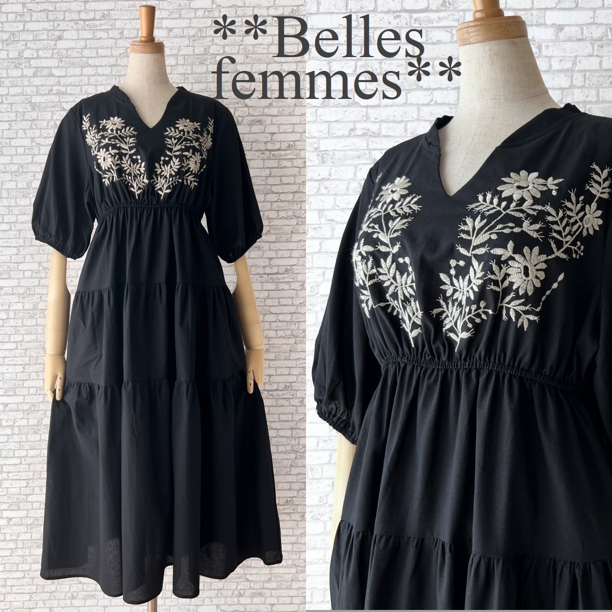 送料185円 晩夏/初秋新作 M L対応 大人の上品カジュアル デコルテがキレイ しっかりしたコットン ティアードワンピース894ブラック黒(Mサイズ)｜売買されたオークション情報、yahoo ...