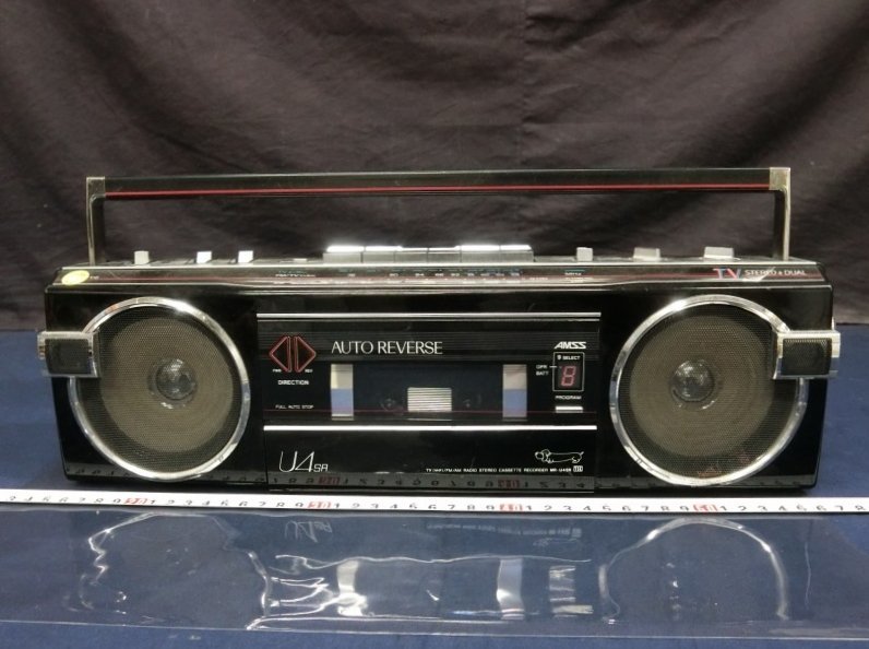 L0458 サンヨー SANYO TV VHF FM AMラジオステレオカセットレコーダー MR-U4SR(ラジカセ)｜売買されたオークション ...