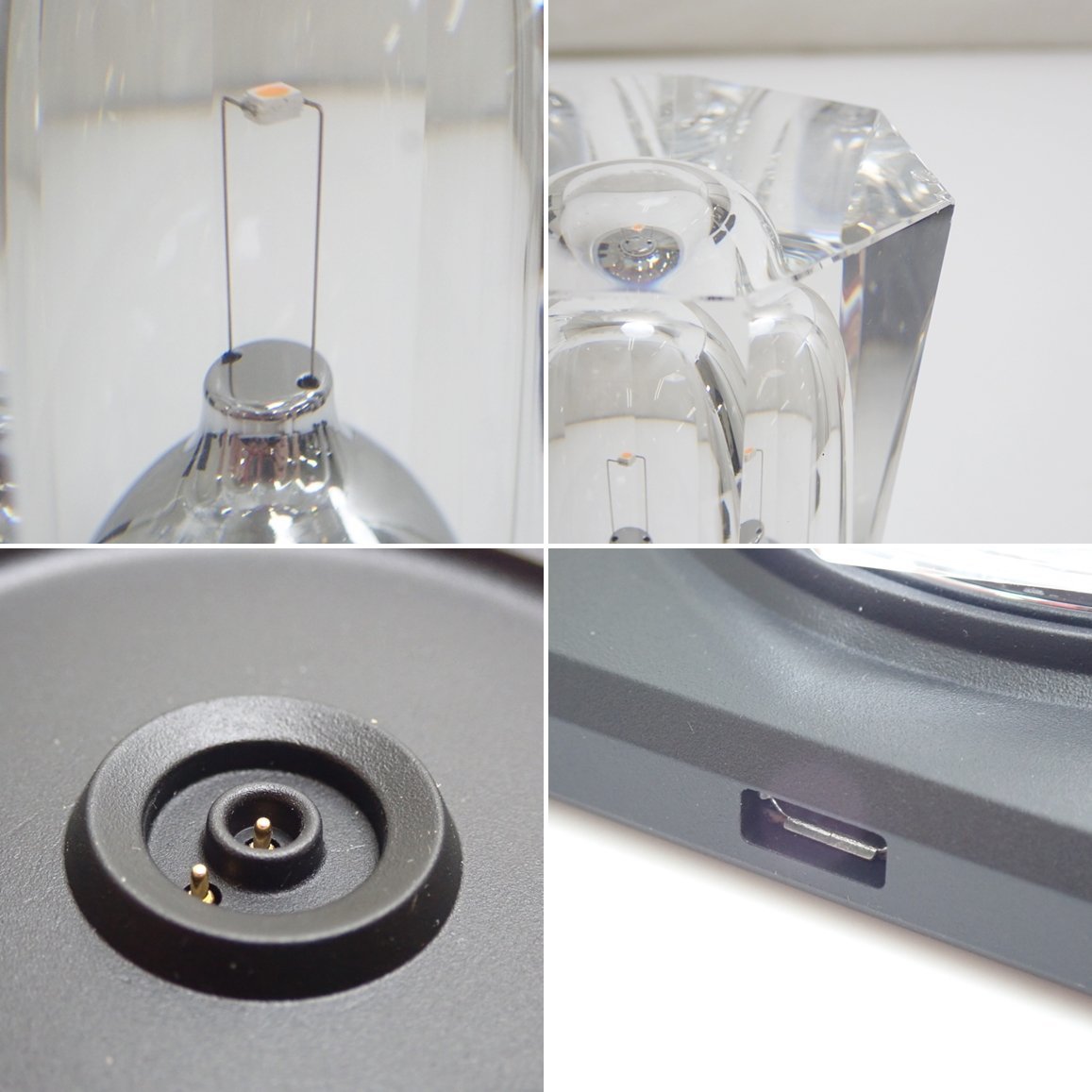 Ambientec/アンビエンテック Xtal/クリスタル コードレス LEDランプ XTL-01SLV/充電式ライト/小関隆一デザイン/外箱付き&0788000023(照明)｜売買された ...