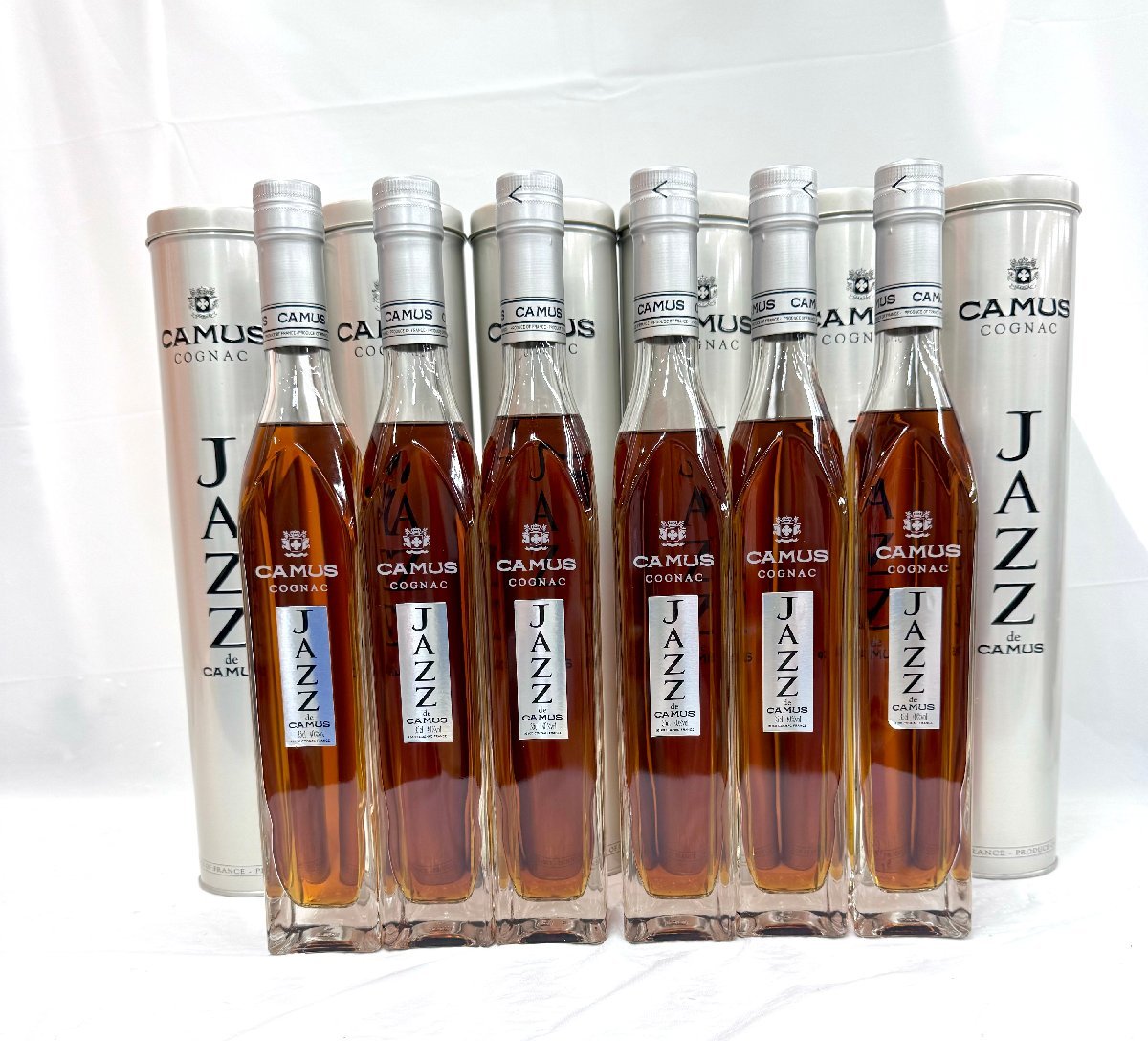 送料別 6本セット CAMUS カミュ JAZZ de CAMUS ジャズ 350ml 40％ COGNAC ブランデー 古酒 EA1778 ...