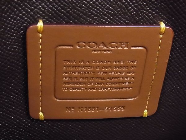 1円 COACH コーチ 51665 チャーリー キャリーオール 28 シグネチャー レザー 2WAY トートバッグ ショルダー ピンク系 ...