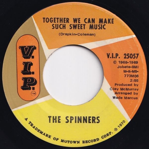 Spinners It's A Shame / Together We Can Make Such Sweet Music V.I.P. US ...