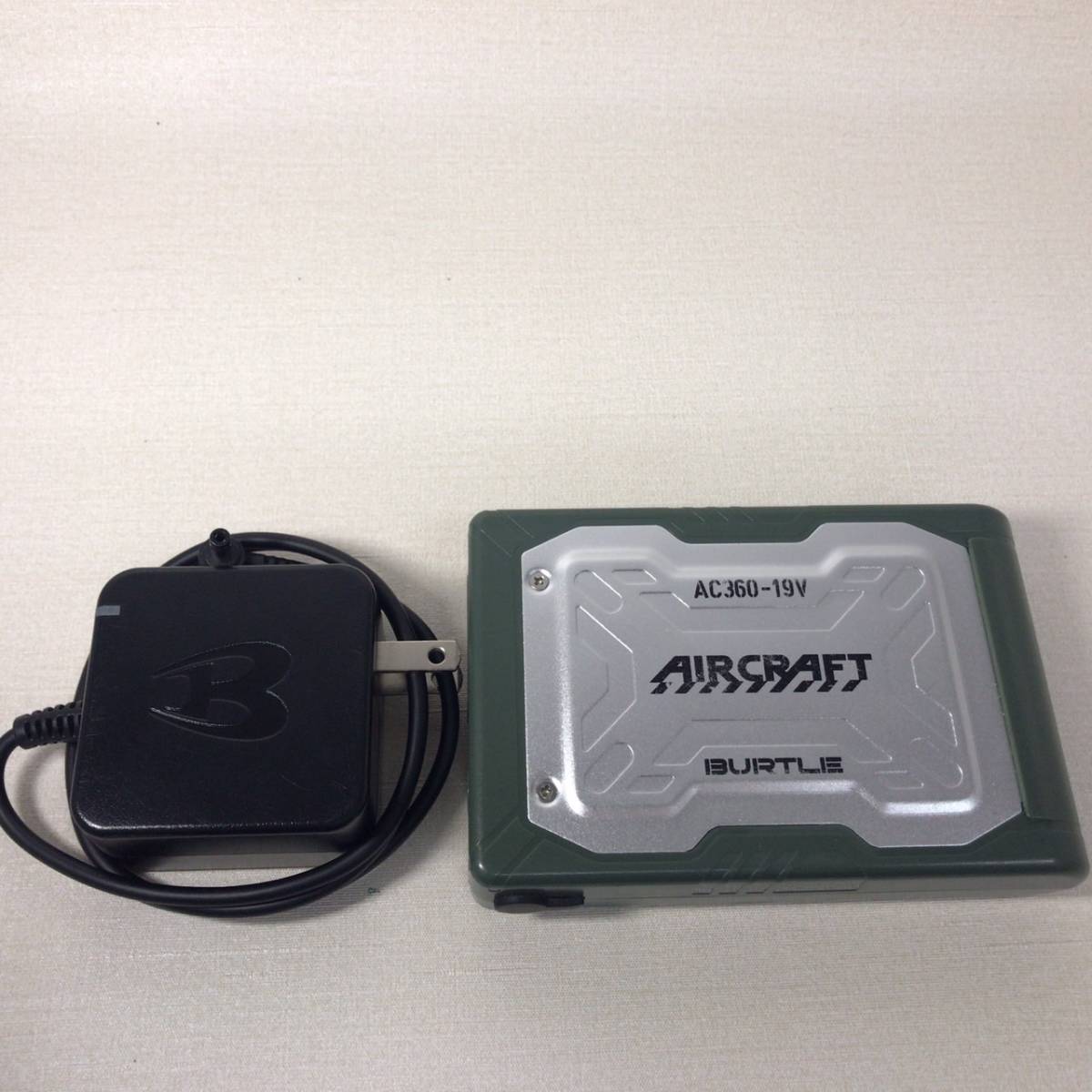 KYOCERA 京セラ BURTLE AIRCRAFT バートル エアークラフト+ACアタプター AC360-19V 空調服用バッテリー 品/通電確認済(小物、アクセサリー)｜売買された ...