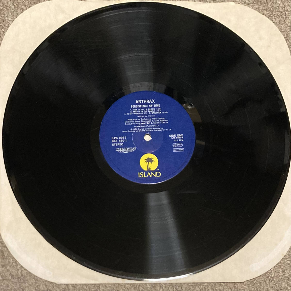 UKオリジナル 1U/1U ANTHRAX - Persistance Of Time(一般)｜売買されたオークション情報、yahooの商品情報をアーカイブ公開 - オークファン（aucfan ...