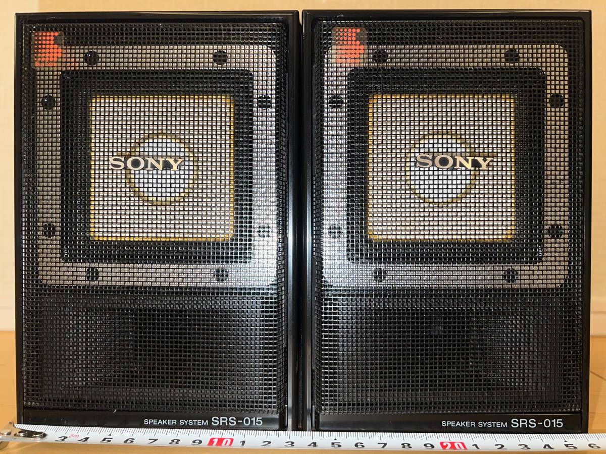 完動良品動画有 SONY SRS-015 準 APM フルレンジ スピーカー 布製エッジ マイカ振動板＋発泡スチロールのメカニカル2WAY ...