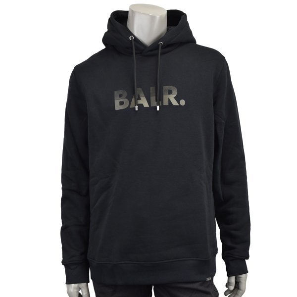 XLサイズ BALR. ボーラー OLAF STRAIGHT HALF TRACK HOODIE/ロゴ パーカー/B1261.1099 JET ...