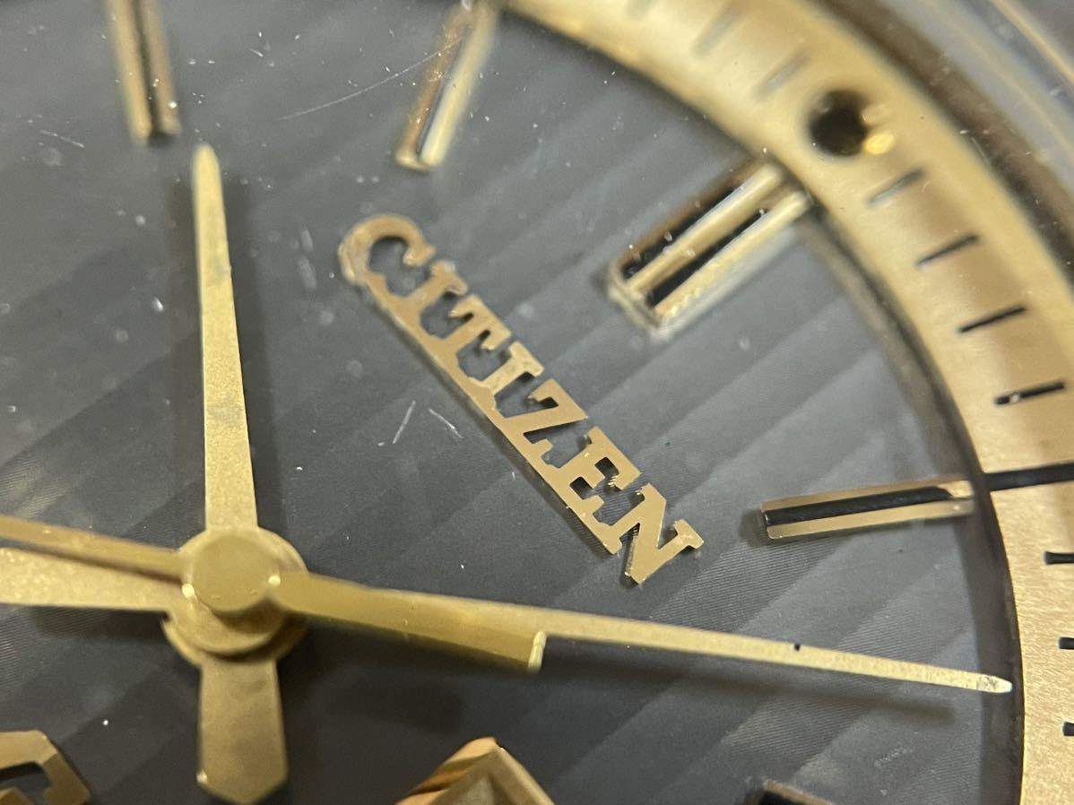 超 1円スタート シチズン QZ 8600-860012 クリストロン LED シルバーグレー文字盤 デイデイト メンズ腕時計 ジャンク品 ...