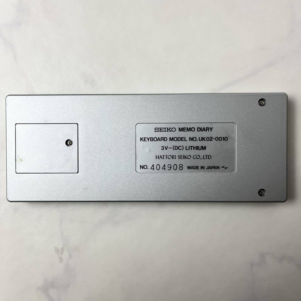 SEIKO セイコー MEMO DIARY UW02-0010 メモダイアリー 腕時計 ウォッチ シルバー キーボード 現状品 ジャンク(その ...