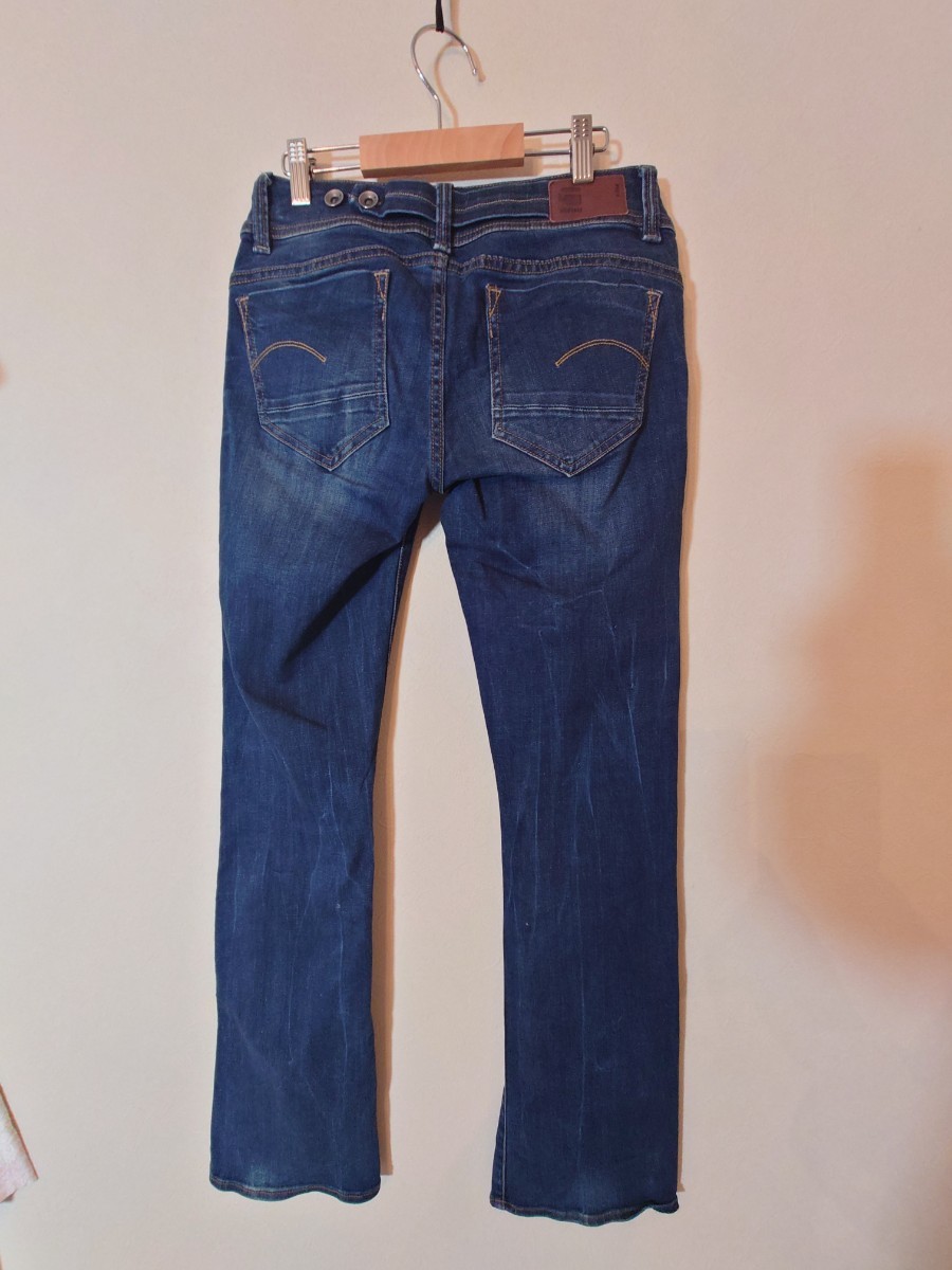 G-STAR RAW ジースターロー MIDGE BOOTCUT JEANS レディース 28インチ ストレッチブーツカットジーンズ スキニージーンズ スキニーデニム(W28（約71cm ...