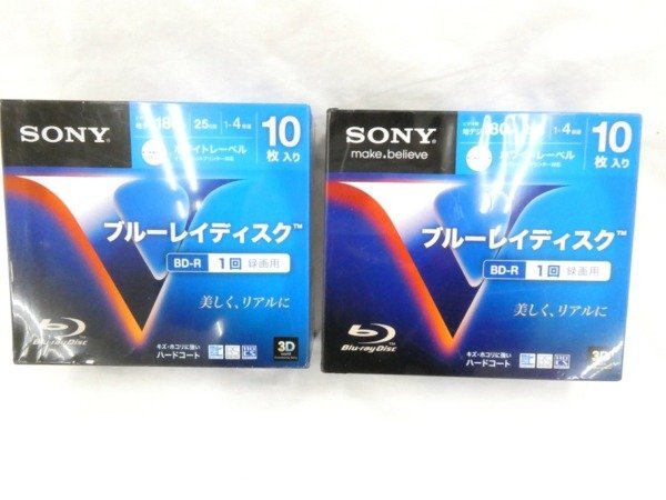 SONY BD-R 25GB Blu-ray Disc 10枚 2セット ブルーレイ M4277(ブルーレイ)｜売買されたオークション情報 ...