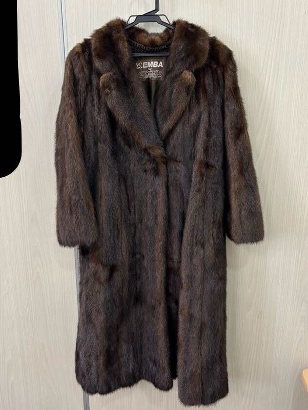 EMBA エンバ ダークミンク ロングコート ハーフコート 着丈約106cm 保存袋付き(ミンク)｜売買されたオークション情報、yahooの商品情報をアーカイブ公開 - オークファン ...