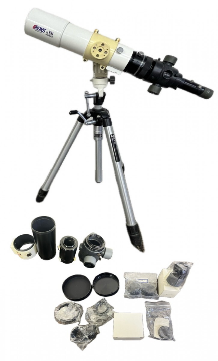 BORG OASIS STUDIO 76 ED APOCHROMAT 天体望遠鏡 三脚 レンズ SLIK 5230F Oasis SWK-22 ...