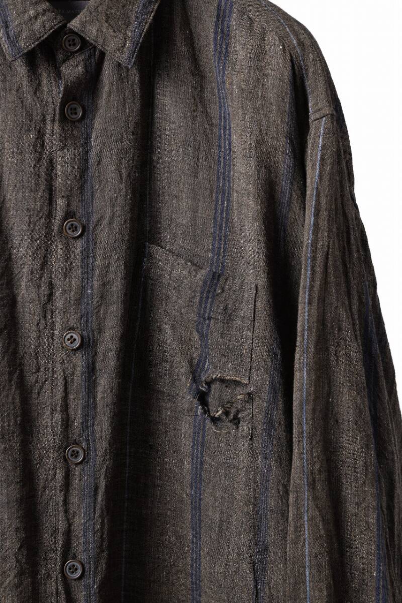 YUTA MATSUOKA long shirt /natural wrinkles linen 定価41800円 SOSNOVSKA ...
