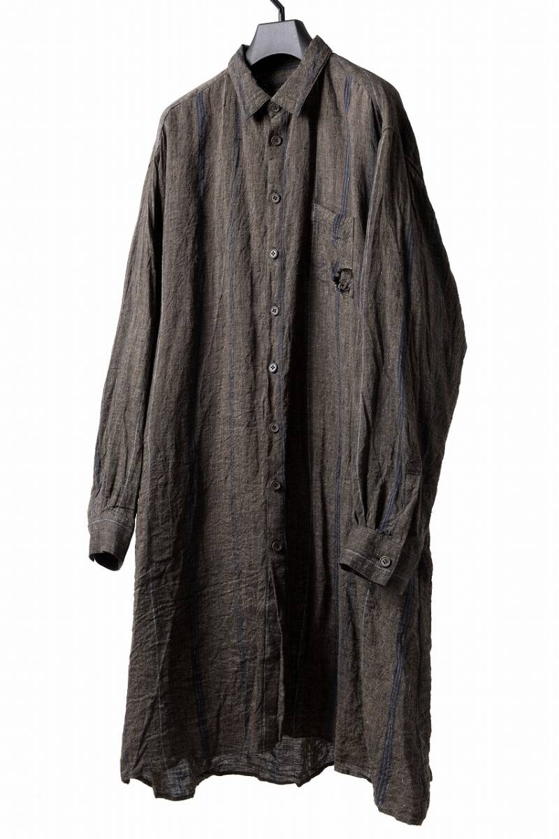 YUTA MATSUOKA long shirt /natural wrinkles linen 定価41800円 SOSNOVSKA ...