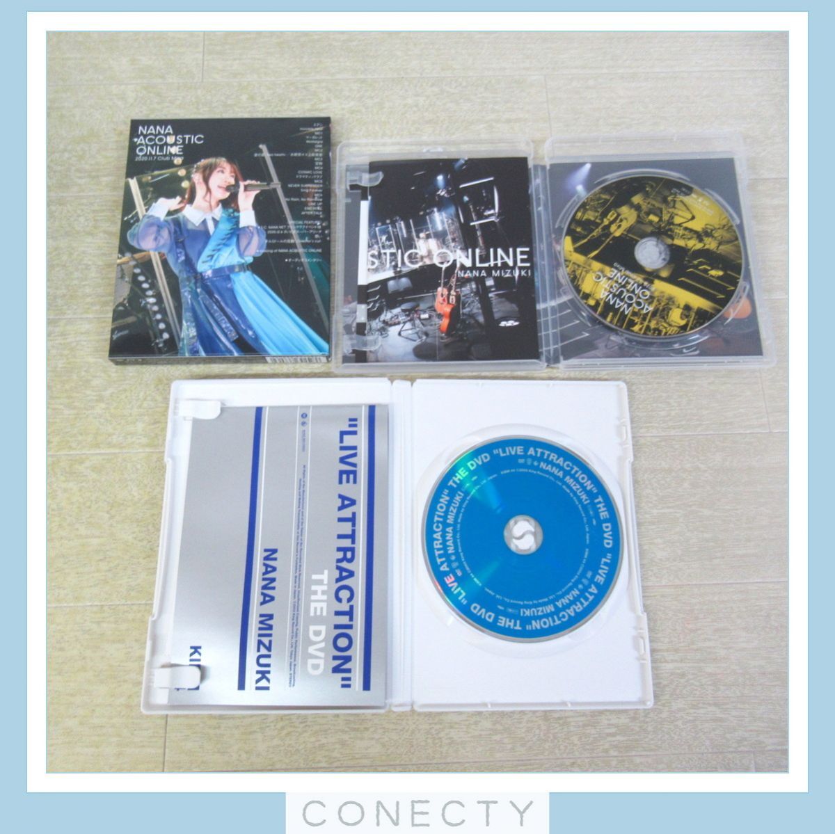 BOX付含む 水樹奈々 Blu-ray DVD 15点セット GAMES×ACADEMY BLUE RED/GALAXY FRONTIER ...