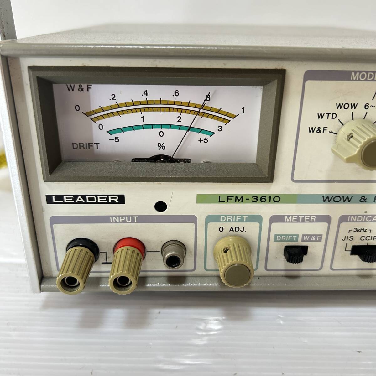 LEADER LFM-3610 ワウ フラッターメーター WOW & FLUTTER METER(その他)｜売買されたオークション情報 ...