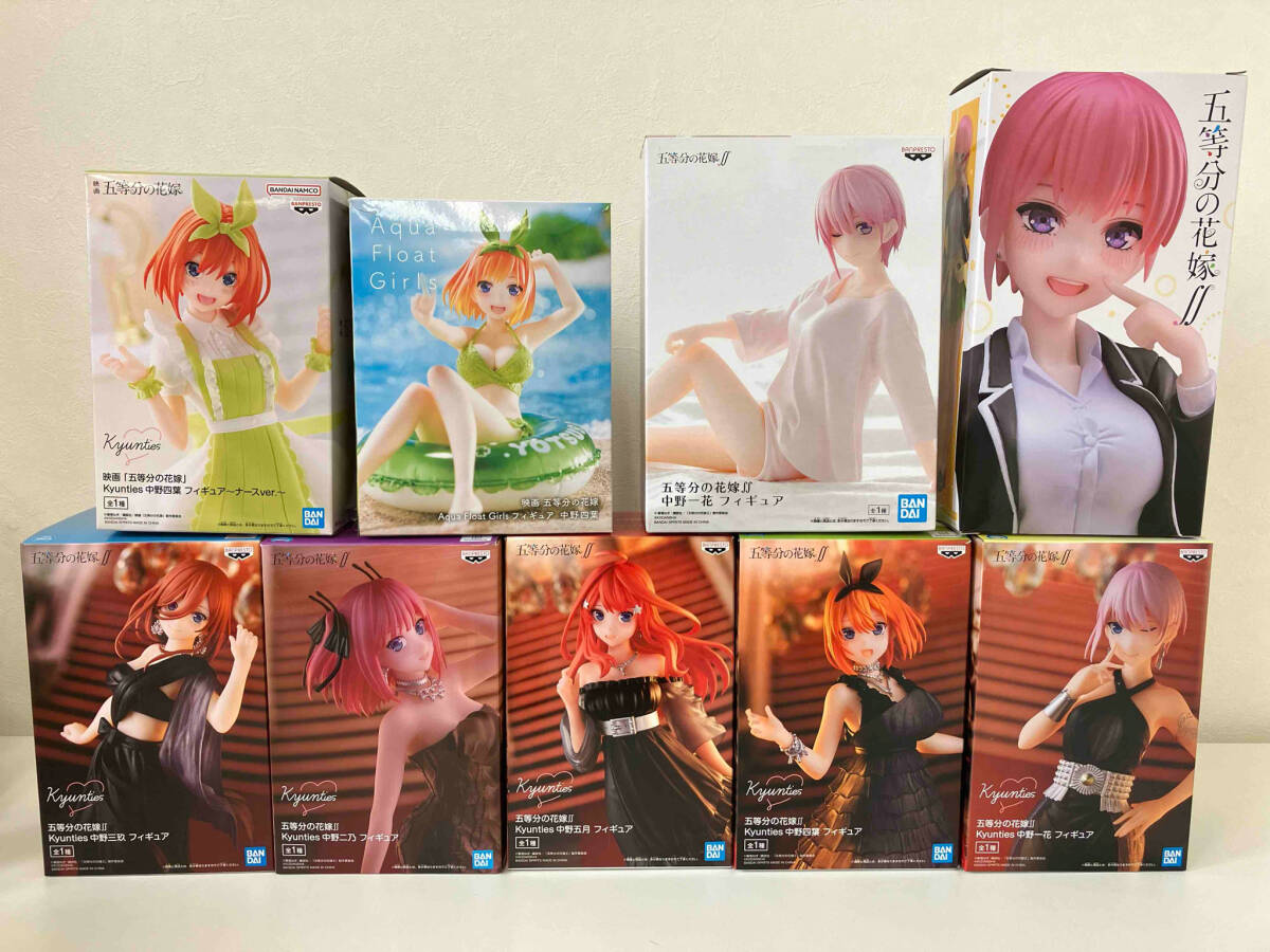 五等分の花嫁 フィギュア 9体まとめ売り kyunties coreful アクアフロートガールズ 一花 五月 三玖 二乃 四葉(その他)｜売買されたオークション情報、yahooの商品情報を ...