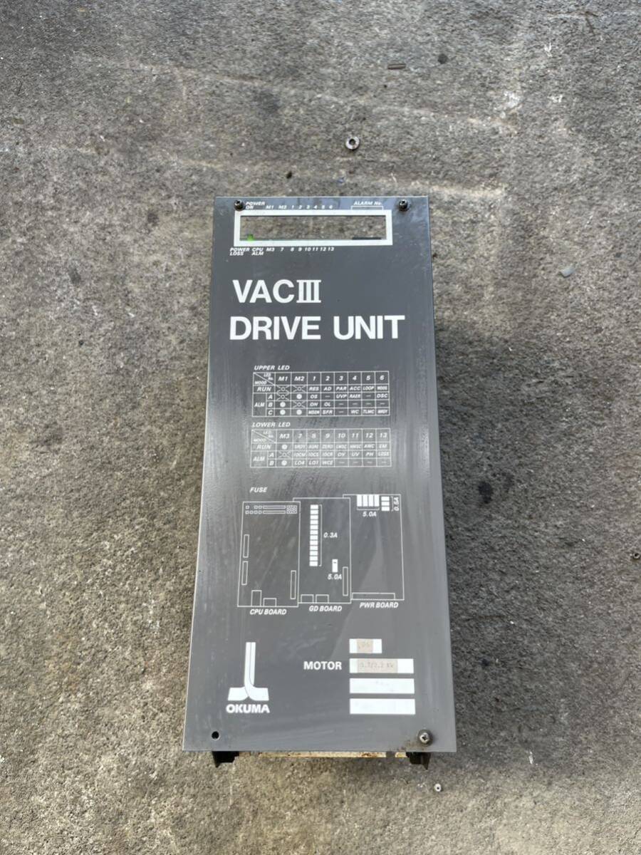 OKUMA VAC III DRIVE UNIT(電材、配電用品)｜売買されたオークション情報、yahooの商品情報をアーカイブ公開 - オークファン（aucfan.com）