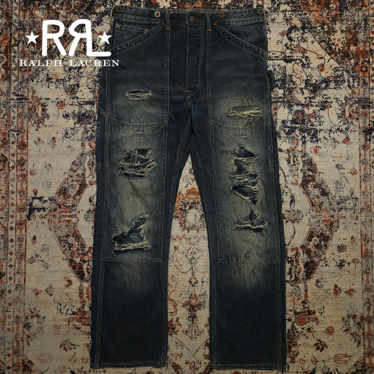 傑作品 RRL Emerson Carpenter Denim Pants 31×30 エマーソン カーペンター デニム パンツ ジーンズ ...