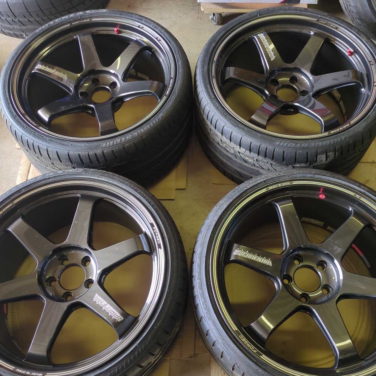 RAYS VOLK RECING TE37 ultra TRACK EDITION レアサイズ 10J＋25 11J＋15 Z34(ラジアル ...