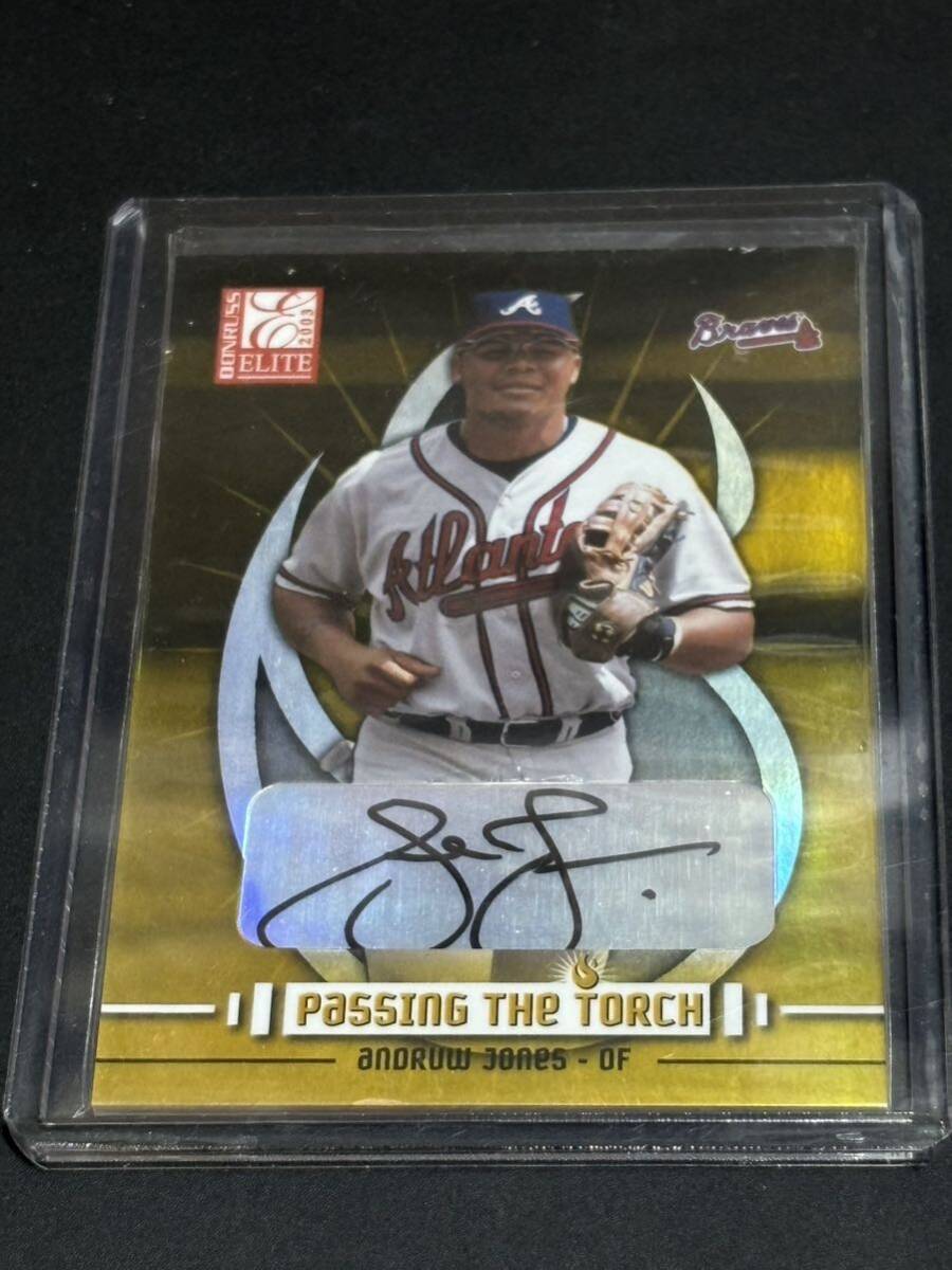 2003 Donruss ELITE PassING THE TORCH Andruw Jones autograph アンドリュー ...