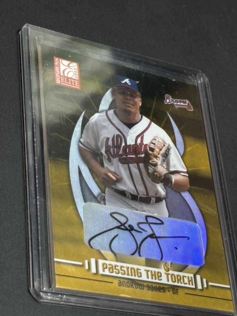 2003 Donruss ELITE PassING THE TORCH Andruw Jones autograph アンドリュー ...