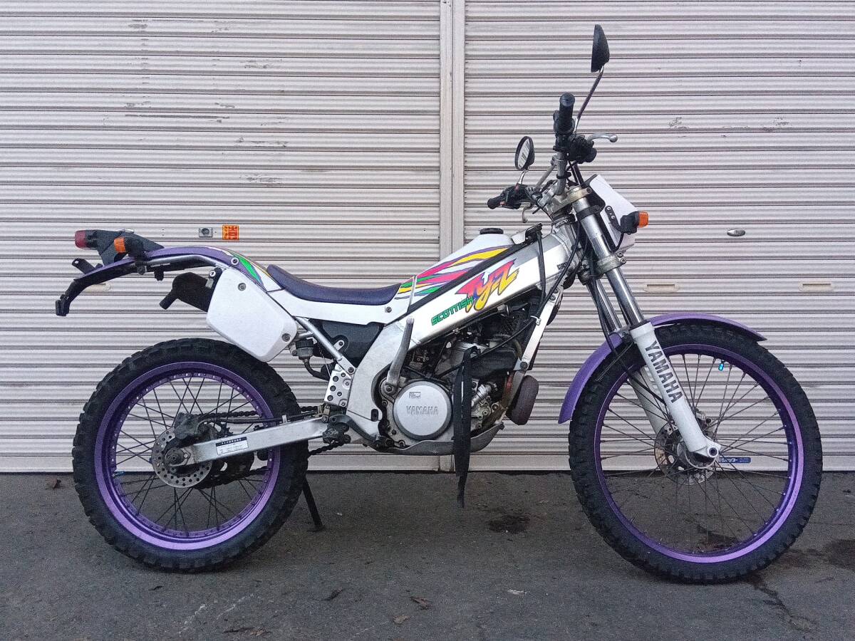 宮城県発 ヤマハ TY250ZS SCOTTISH スコティッシュ 4ML 2スト トライアル オフ車 始動OK 書有 現状品 売切 ...
