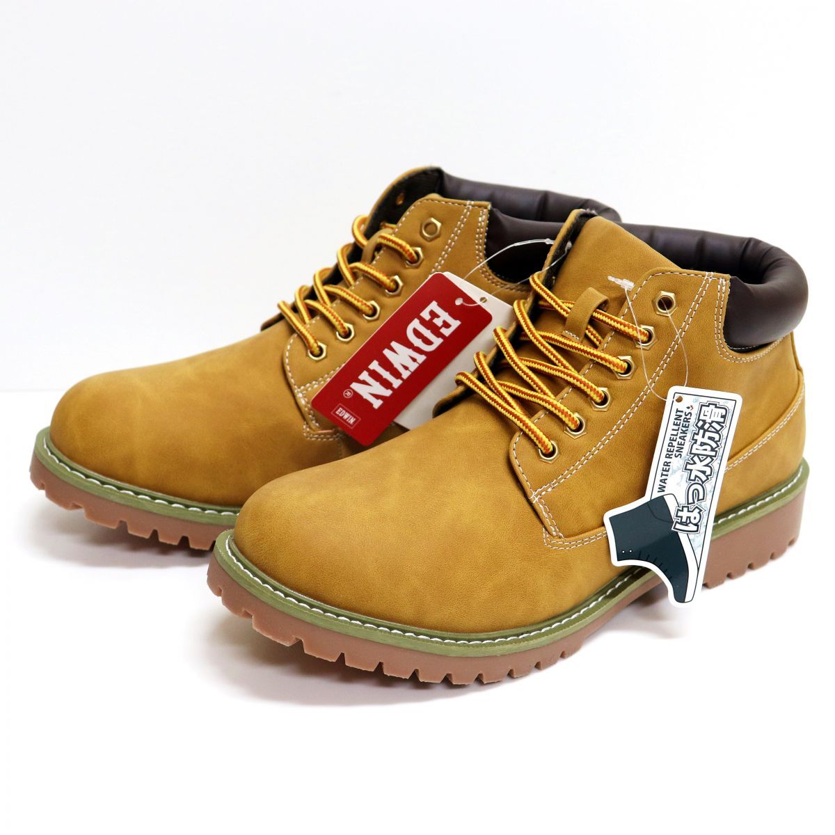 エドウィン EDWIN メンズ 定番 撥水 防水 防滑 カジュアル 皮革 レザー シューズ ブーツ 靴 27CM EDW7900-CML-270 一 十 QWER(27.0cm)｜売買された ...