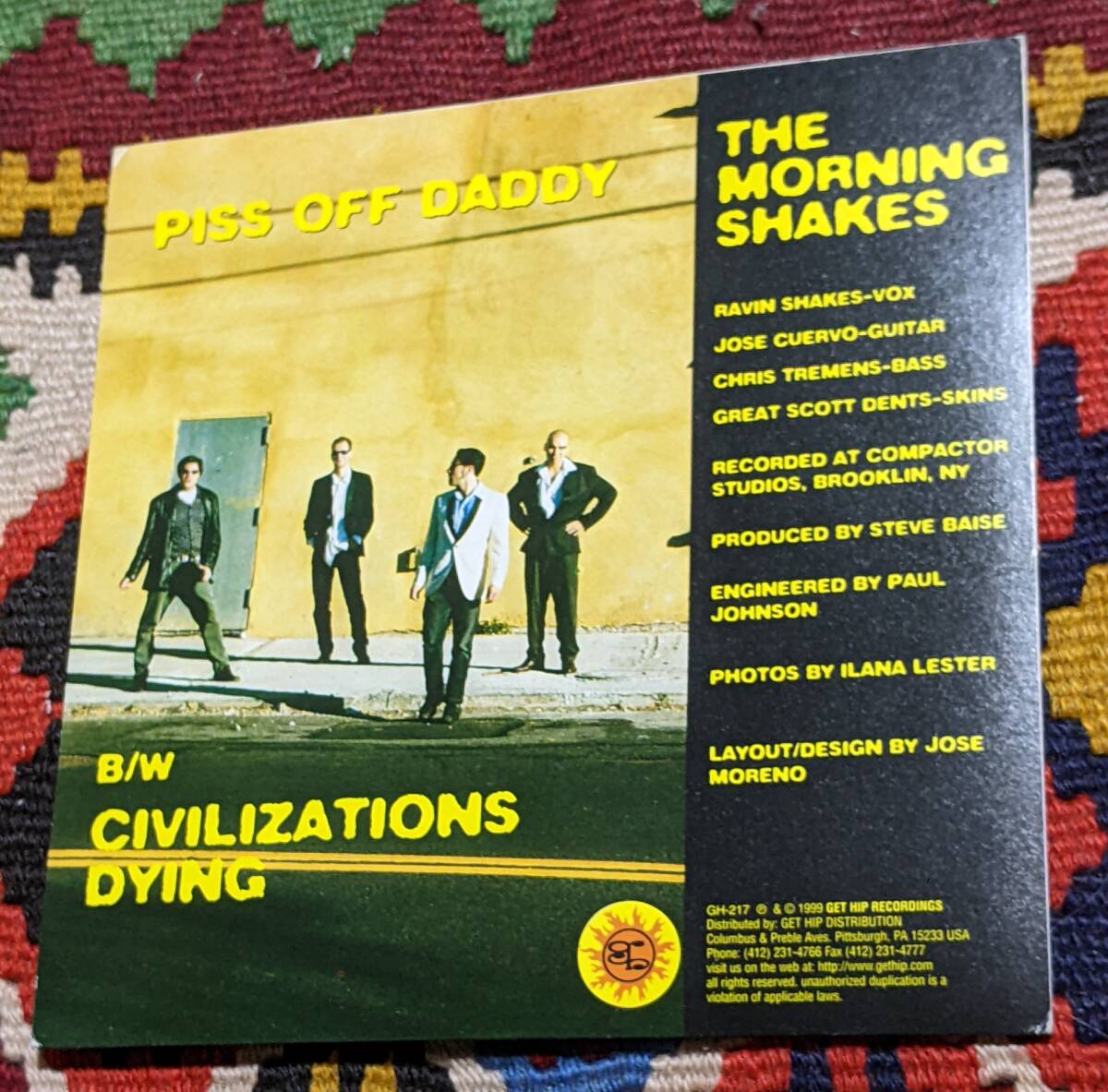 90's NY ガレージパンク モーニング シェイクス The Morning Shakes US盤7inch / Piss Off ...