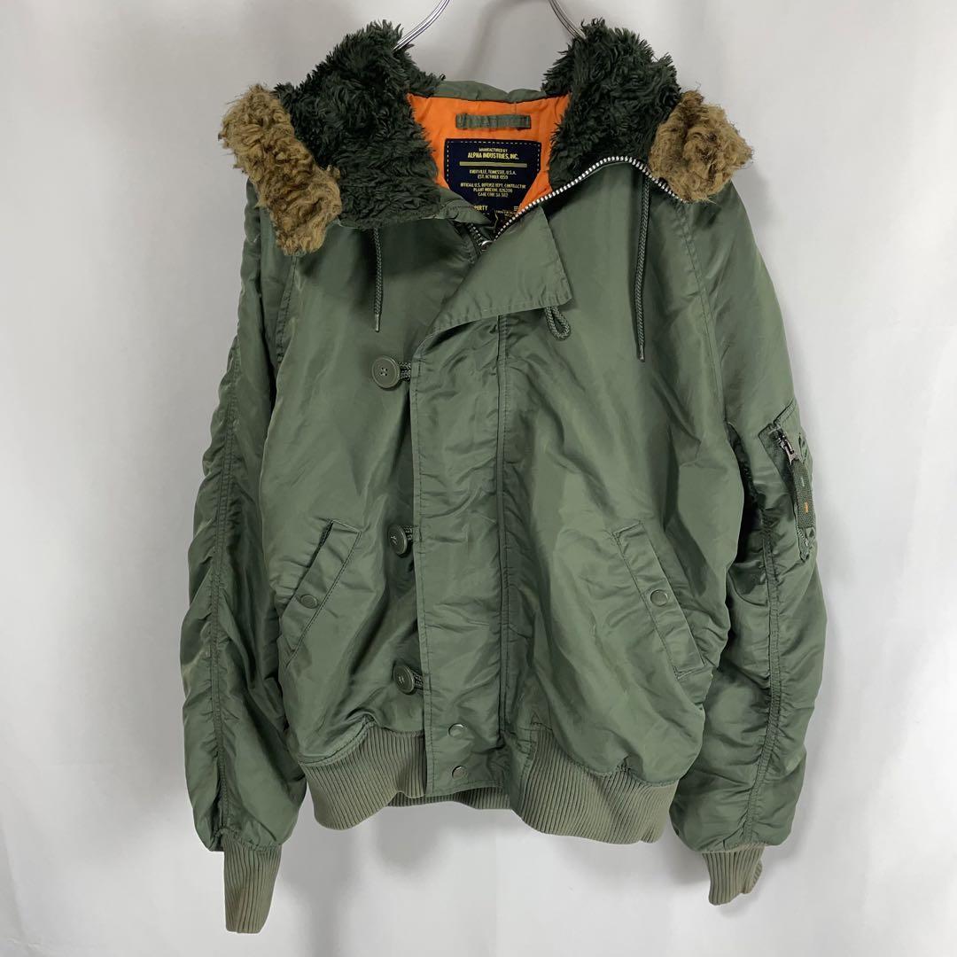 N-2215 アルファインダストリーズ ボンバー ジャケット B-15 M メンズ(Mサイズ)｜売買されたオークション情報、yahooの商品情報をアーカイブ公開 - オークファン（aucfan ...