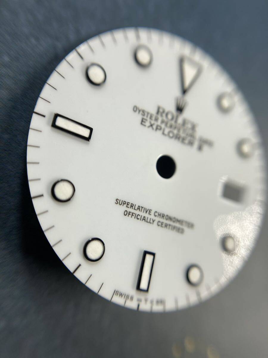 極 純正品 トリチウム 16570 エクスプローラー 白 文字盤 ROLEX EXPLORER II white dial 3185/3186 ...