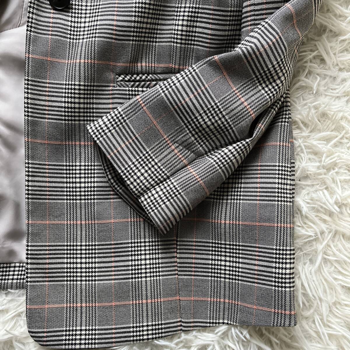 ③ イエナ扱い SIMPLICITE シンプリシティエ グレンチェック ノーカラー ジャケット ロング 38(Mサイズ)｜売買されたオークション情報、yahooの商品情報をアーカイブ公開 ...