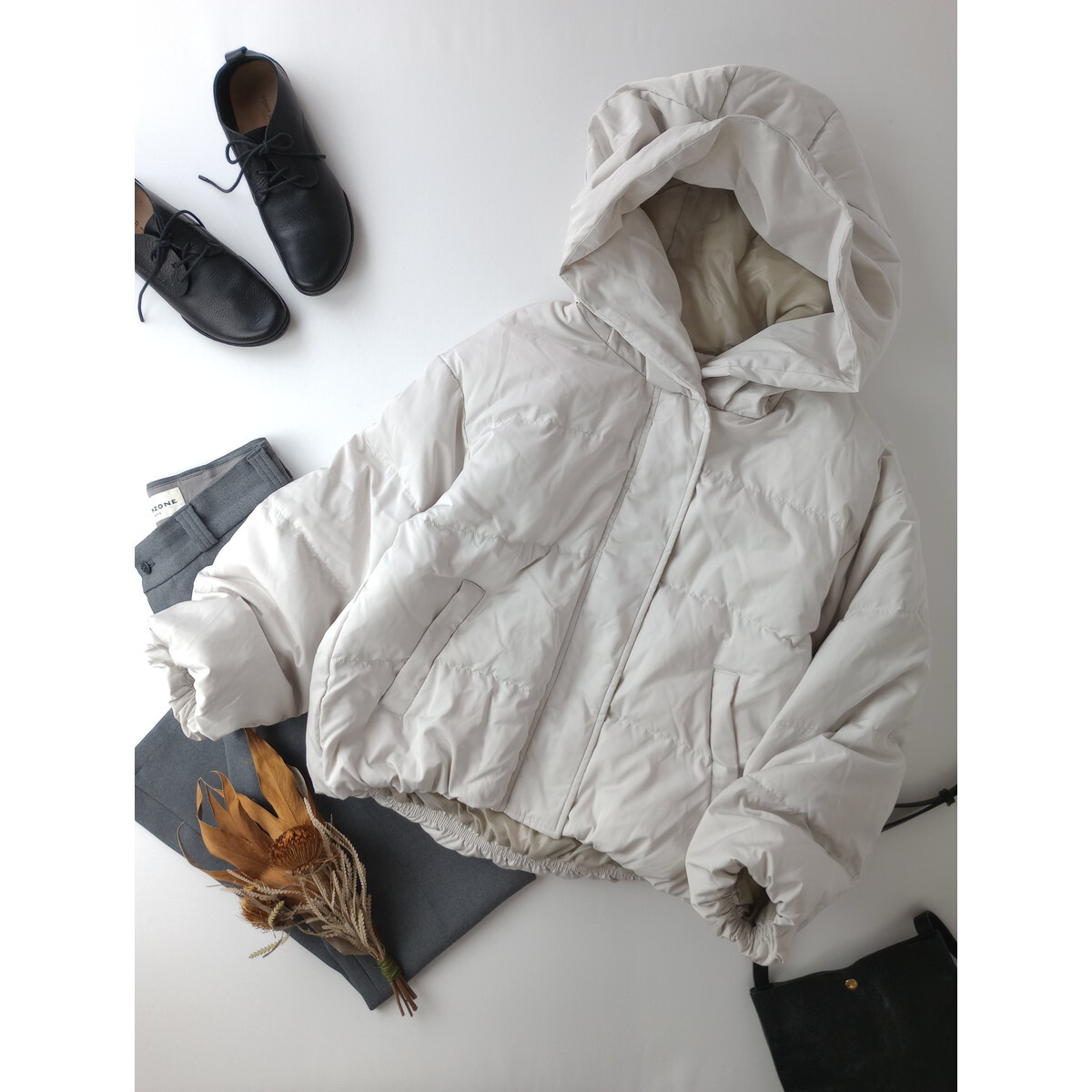 COMME CA ISM コムサイズム 北風を切って走り出したくなる ダウン ジャケット フード アウター 7 アイボリー NY＋1897(女性用)｜売買されたオークション情報、yahooの ...