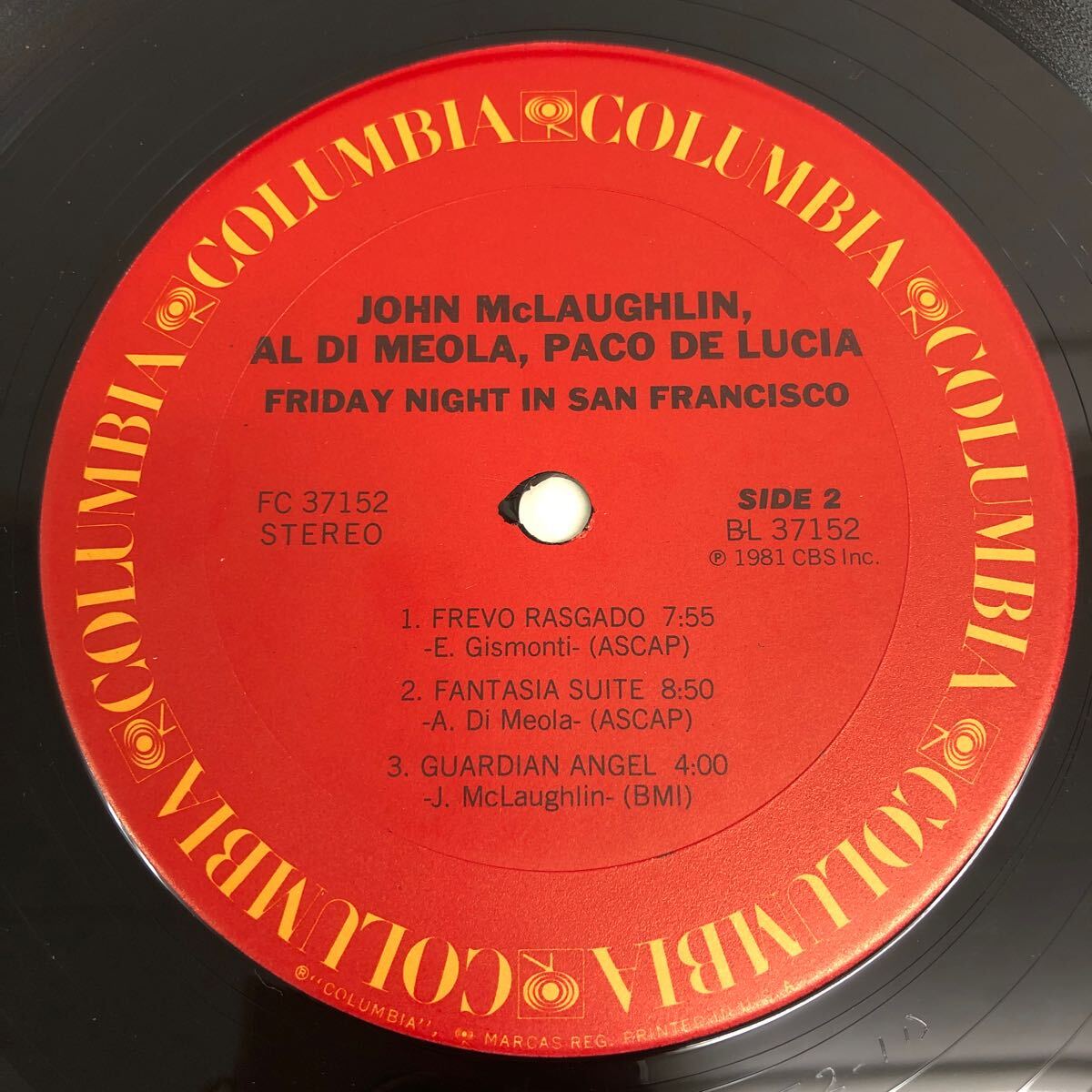 I0117C3 フライデイ ナイト イン サンフランシスコ FRIDAY NIGHT IN SAN francisco JOHN McLAUGHLIN AL DI MEOLA PACO DE ...