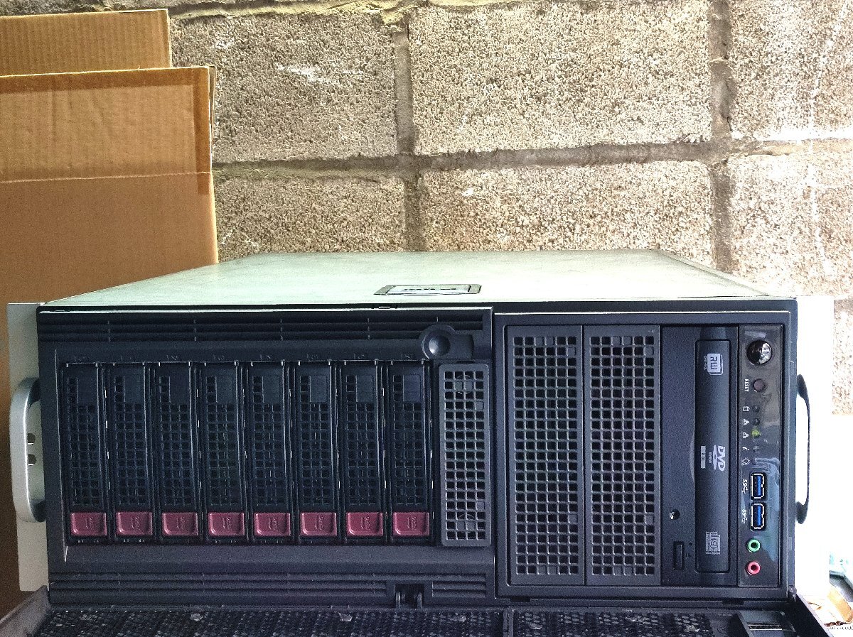 GTX 1080 ti 11GB AERO ×4台 Xeon Gold 5122 ×2基 メモリ192GB/HDD2TB GPUサーバー SUPERMICRO 747-22 ジャンク 166 ...