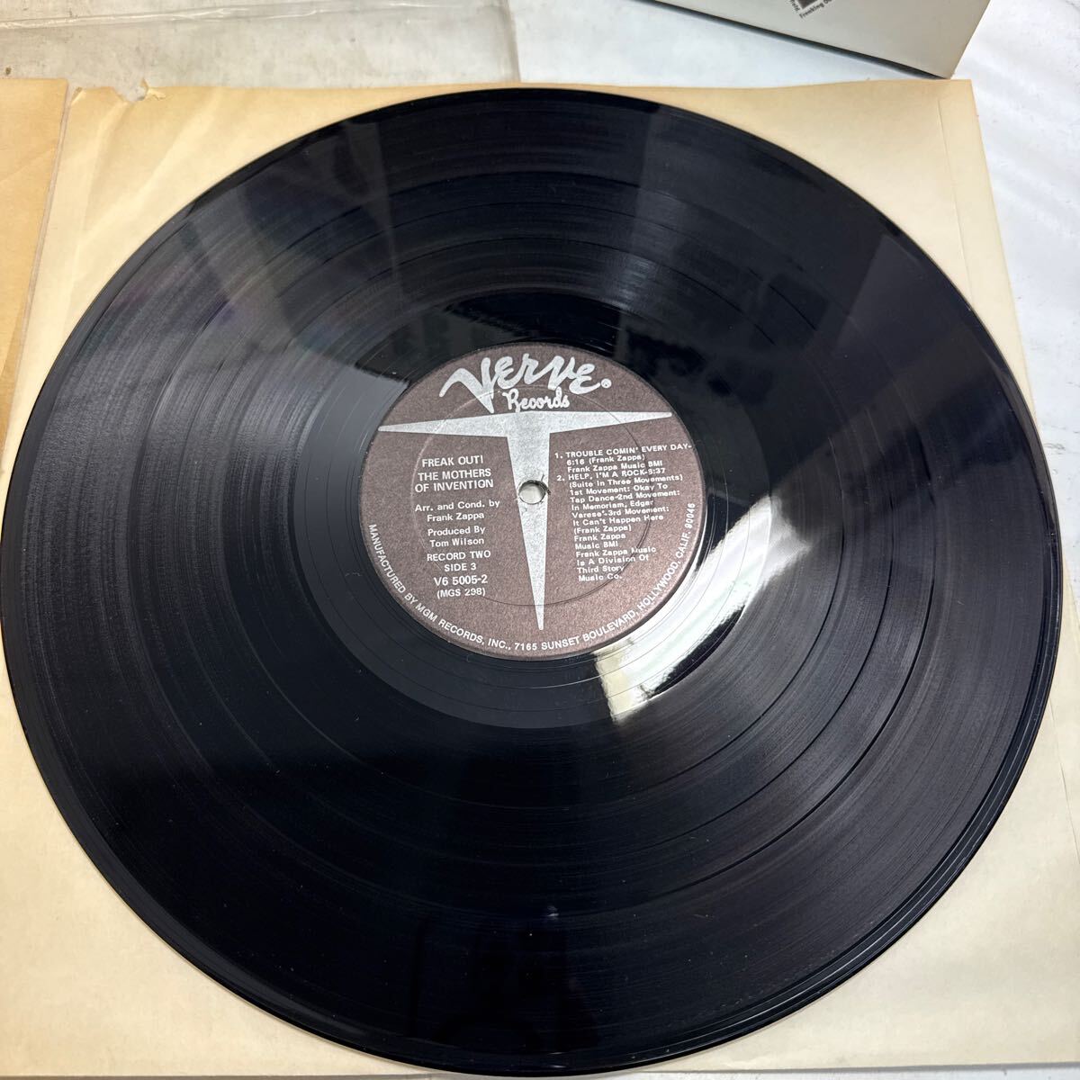 K204-059 お宝級 THE MOTHERS OF INVENTION フリーク アウト FREAK OUT Frank Zappa ザッパ V6-5005-2 レコード LP 再生未確認 ...