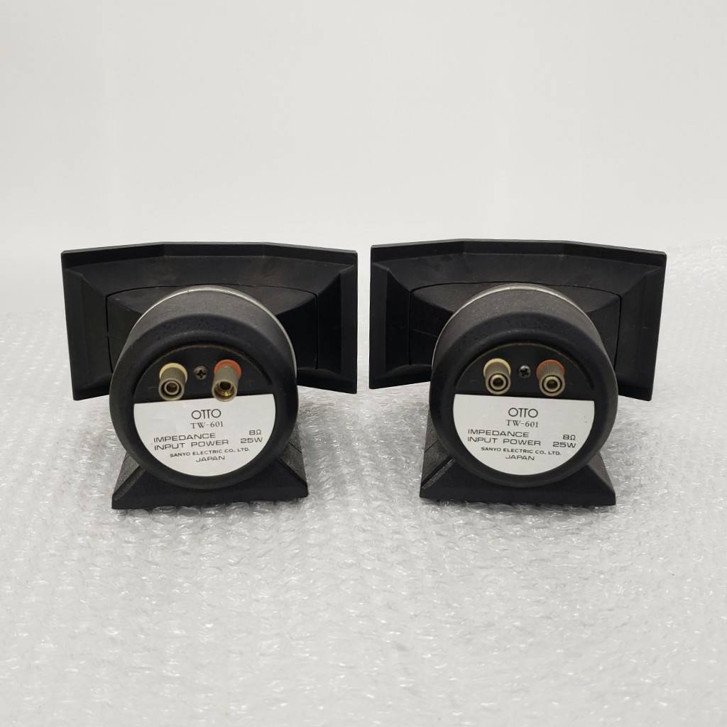 25札/A017778-1/TH10000/E061-503/ OTTO スピーカー TW-601 IMPEDANCE INPUT POWER 25W SANYO ELECTRIC CO ...