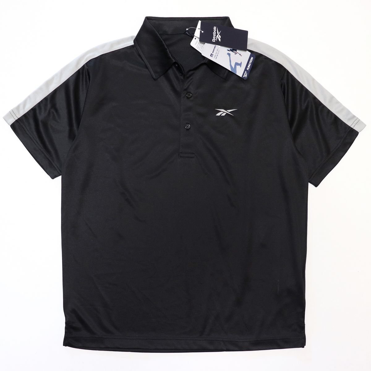 リーボック REEBOK メンズ 速乾 ドライ ゴルフ GOLF 半袖 ポロシャツ 黒 XLサイズ X6433RR-N9-LL VCXZ(その ...