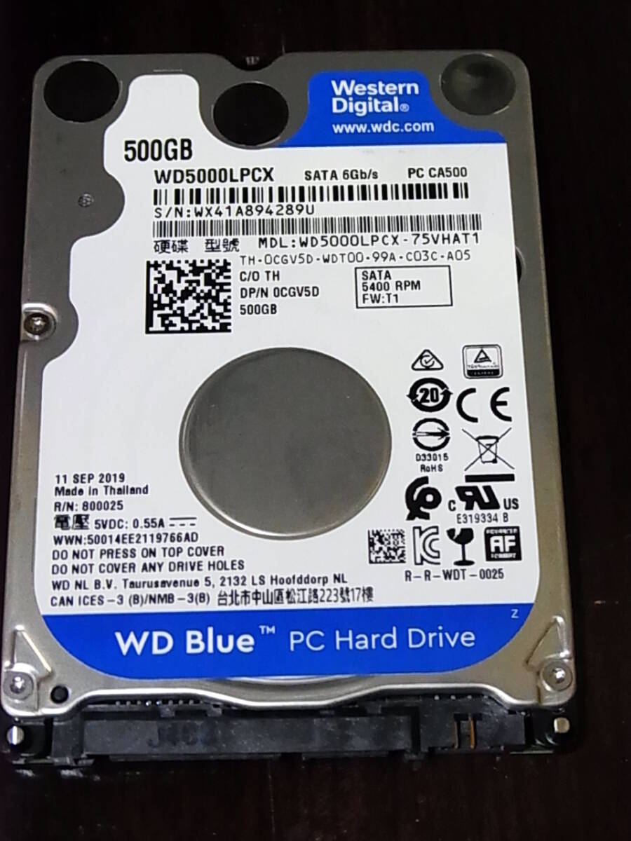 WD5000LPCX 2.5インチ500GB HDD 品(500GB～)｜売買されたオークション情報、yahooの商品情報をアーカイブ公開 ...