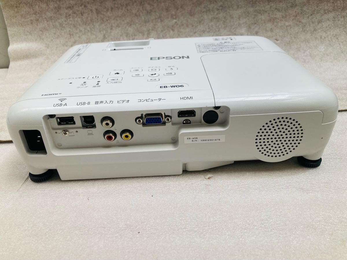 ⑤ EPSON エプソン ビジネスプロジェクター スタンダードモデル EB-E06 ホワイト リモコン 箱説明書付き 通電確認済み ランプ異常あり(本体)｜売買されたオークション情報 ...