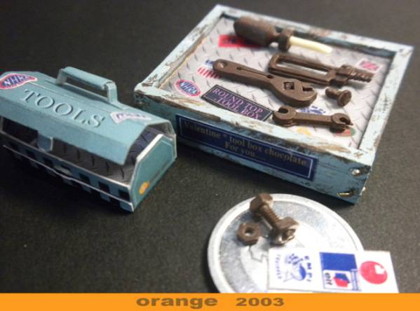 ミニチュア Valentine Tool Box Chocolateセット 青(ドールハウス)｜売買されたオークション情報、yahooの商品 ...