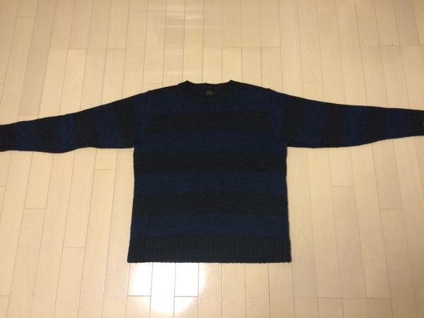 radiall ボーダーニット 青 黒 セーター calee neighborhood(Lサイズ)｜売買されたオークション情報、yahooの商品情報をアーカイブ公開 - オークファン ...