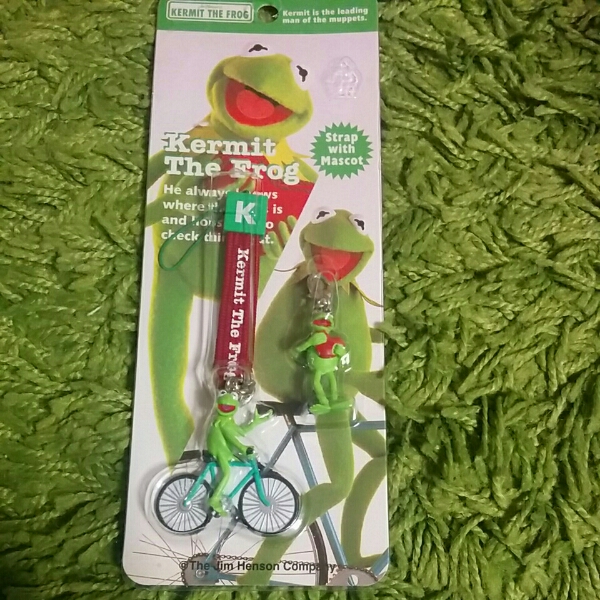 Kermit The Frog ストラップwithマスコット カーミット セサミ(セサミストリート)｜売買されたオークション情報、yahooの ...