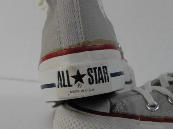 デッドストック 80s ALL STAR USA ライトグレー 3H(24.0cm以下)｜売買されたオークション情報、yahooの商品情報を ...